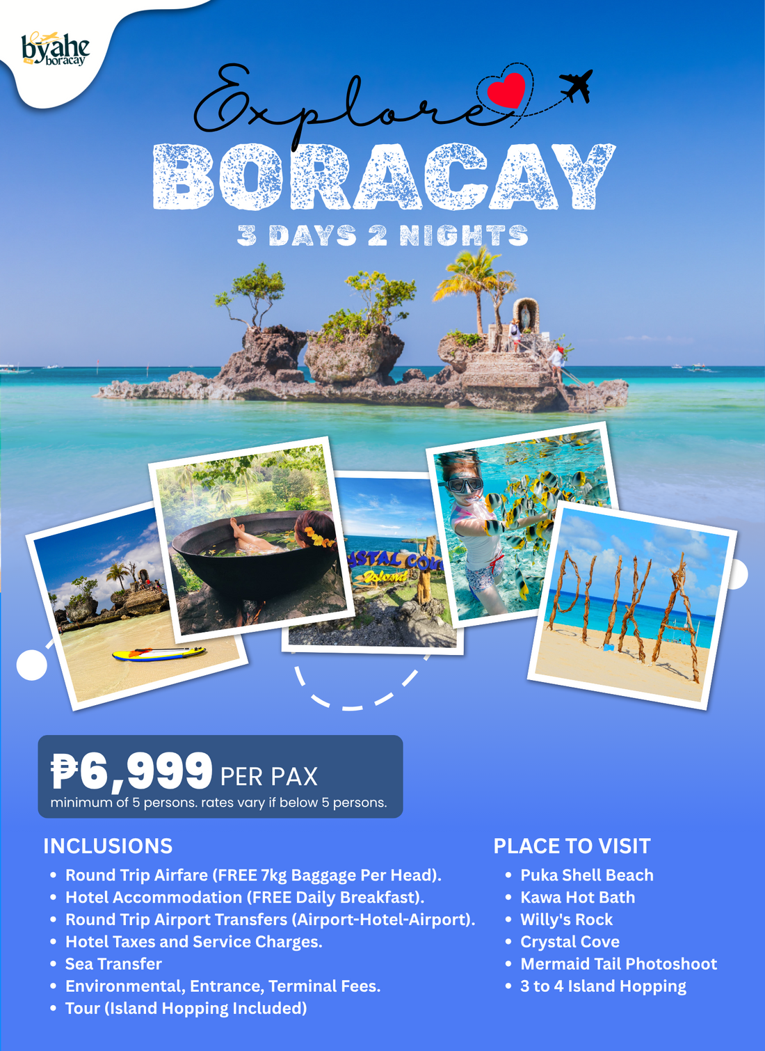 3D2N ALL-IN BORACAY PACKAGE – BYAHE.SA.BORACAY TRAVEL AND TOURS